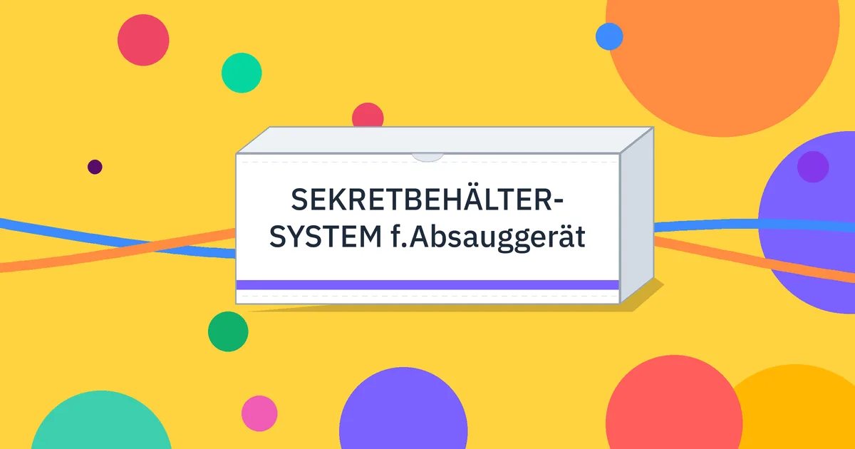 Symbolbild: Packung mit der Aufschrift SEKRETBEHÄLTER-SYSTEM f.Absauggerät (PZN 18657717) – Verfügbarkeit und Bezug in Apotheken in Frankfurt am Main