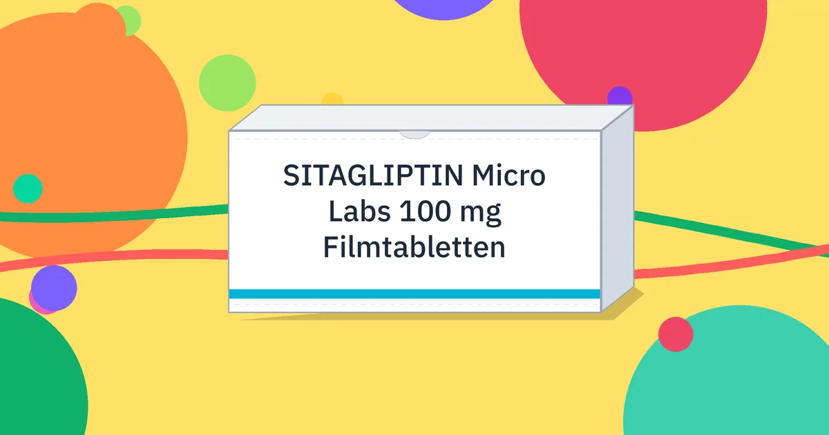 Symbolbild: Packung mit der Aufschrift SITAGLIPTIN Micro Labs 100 mg Filmtabletten (PZN 19395202) – Verfügbarkeit und Bezug in Apotheken in Frankfurt am Main