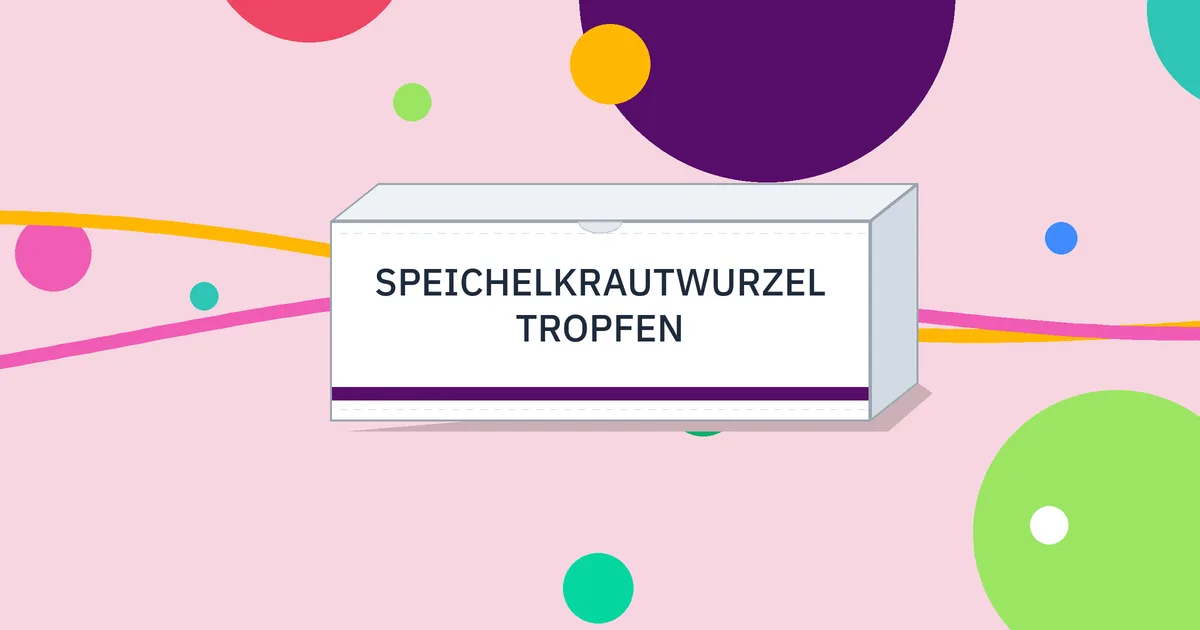 Symbolbild: Packung mit der Aufschrift SPEICHELKRAUTWURZEL TROPFEN (PZN 15231320) – Verfügbarkeit und Bezug in Apotheken in Frankfurt am Main