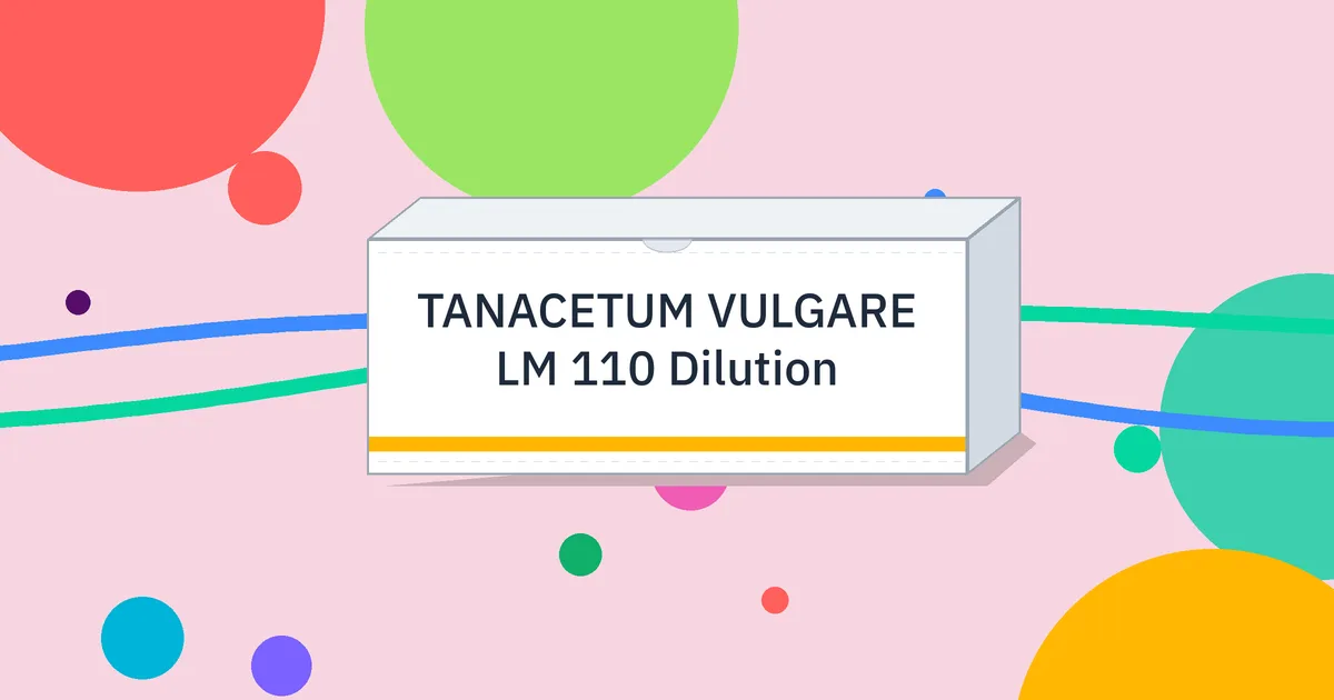 Symbolbild: Packung mit der Aufschrift TANACETUM VULGARE LM 110 Dilution (PZN 13213358) – Verfügbarkeit und Bezug in Apotheken in Frankfurt am Main