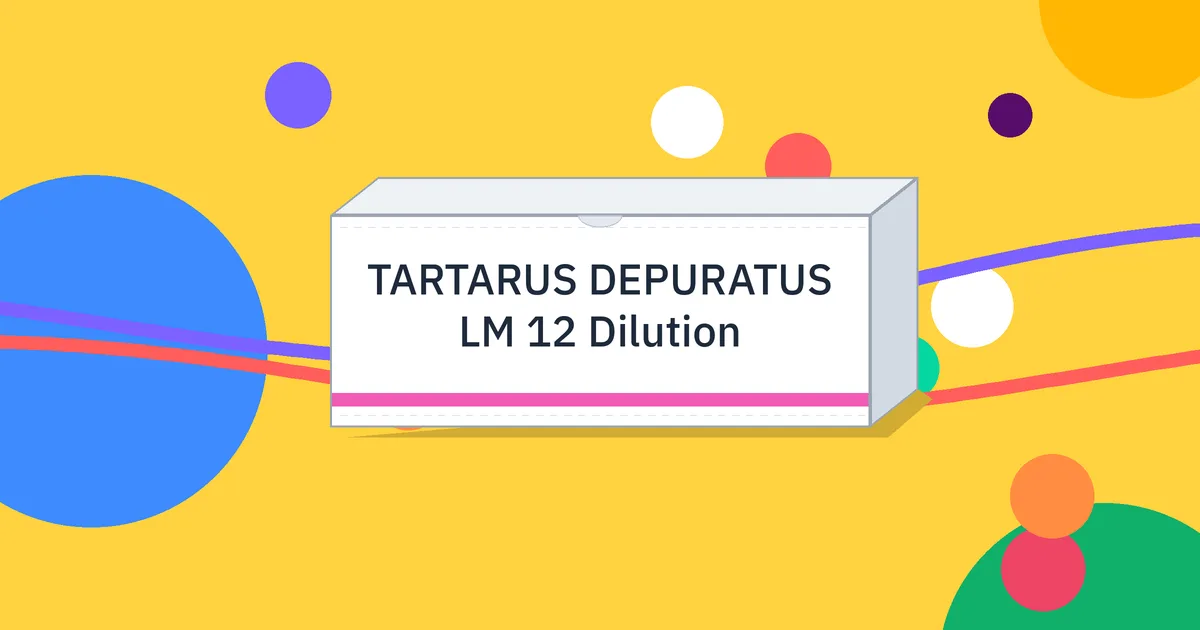 Symbolbild: Packung mit der Aufschrift TARTARUS DEPURATUS LM 12 Dilution (PZN 13688156) – Verfügbarkeit und Bezug in Apotheken in Frankfurt am Main