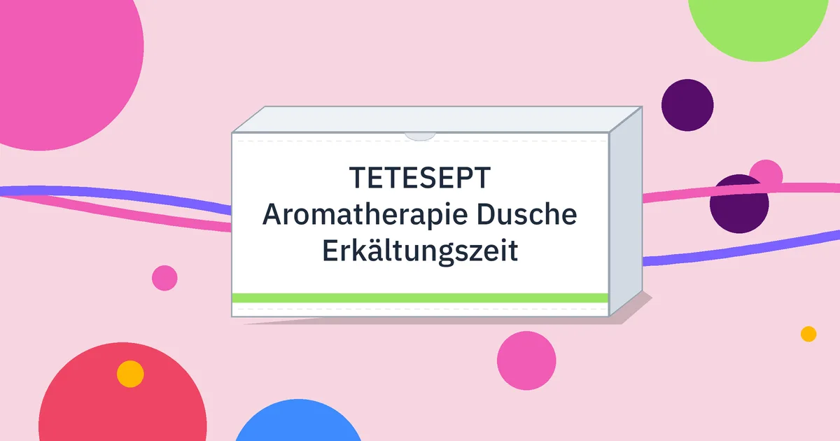 Symbolbild: Packung mit der Aufschrift TETESEPT Aromatherapie Dusche Erkältungszeit (PZN 16703502) – Verfügbarkeit und Bezug in Apotheken in Frankfurt am Main