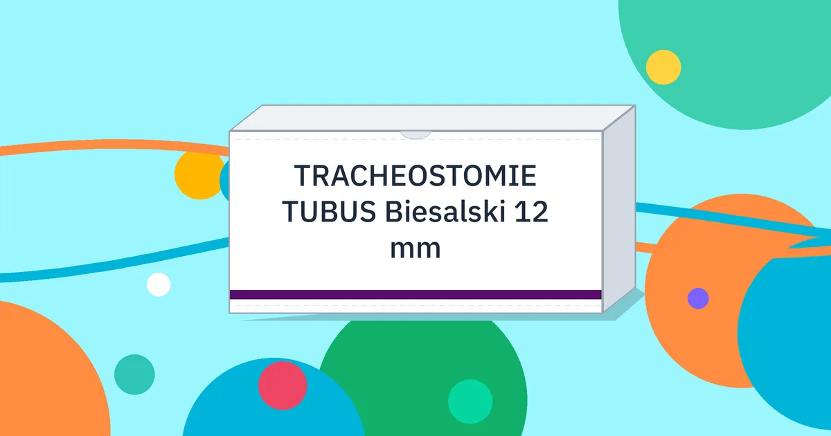 Symbolbild: Packung mit der Aufschrift TRACHEOSTOMIE TUBUS Biesalski 12 mm (PZN 16038565) – Verfügbarkeit und Bezug in Apotheken in Frankfurt am Main