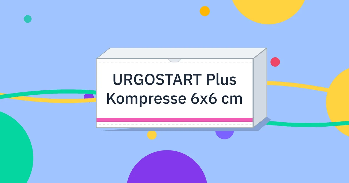 Symbolbild: Packung mit der Aufschrift URGOSTART Plus Kompresse 6x6 cm (PZN 17312212) – Verfügbarkeit und Bezug in Apotheken in Frankfurt am Main