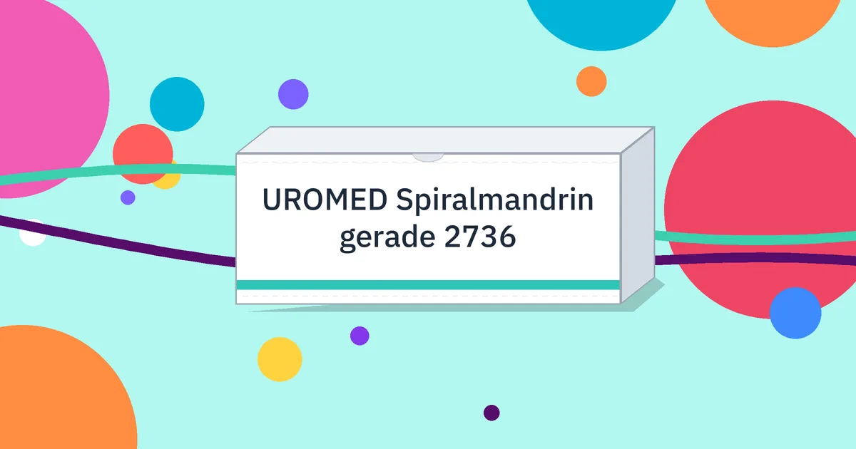 Symbolbild: Packung mit der Aufschrift UROMED Spiralmandrin gerade 2736 (PZN 11229088) – Verfügbarkeit und Bezug in Apotheken in Frankfurt am Main