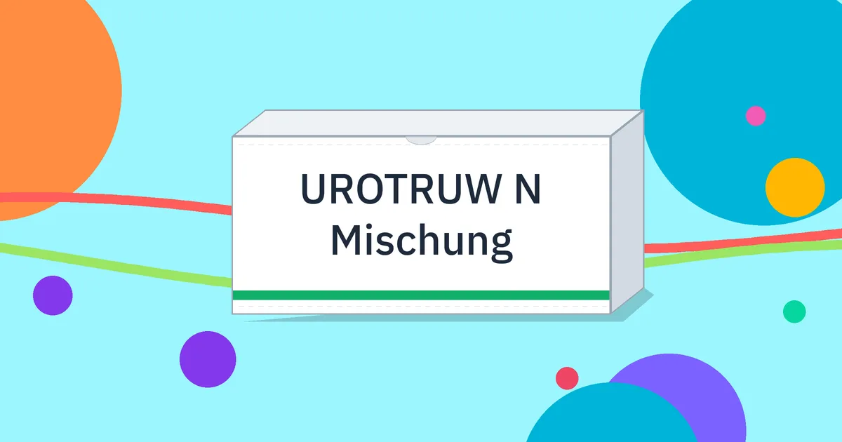 Symbolbild: Packung mit der Aufschrift UROTRUW N Mischung (PZN 00449740) – Verfügbarkeit und Bezug in Apotheken in Frankfurt am Main