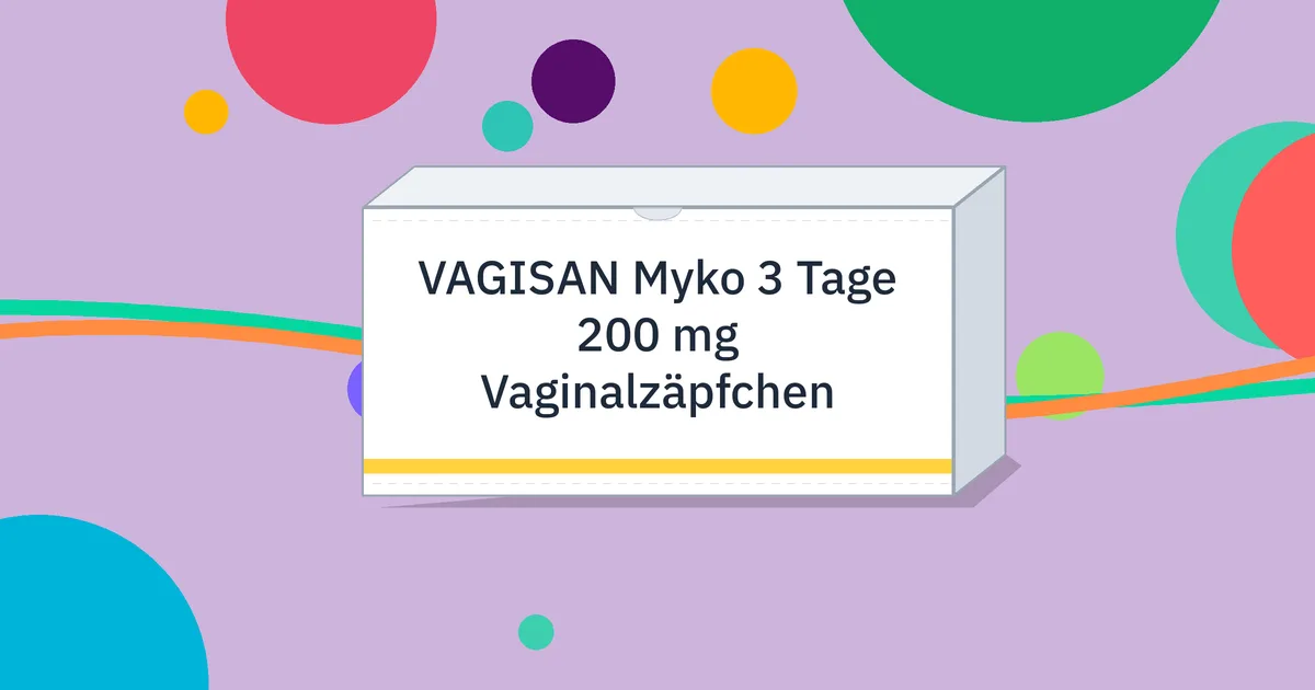 Symbolbild: Packung mit der Aufschrift VAGISAN Myko 3 Tage 200 mg Vaginalzäpfchen (PZN 20049014) – Verfügbarkeit und Bezug in Apotheken in Frankfurt am Main