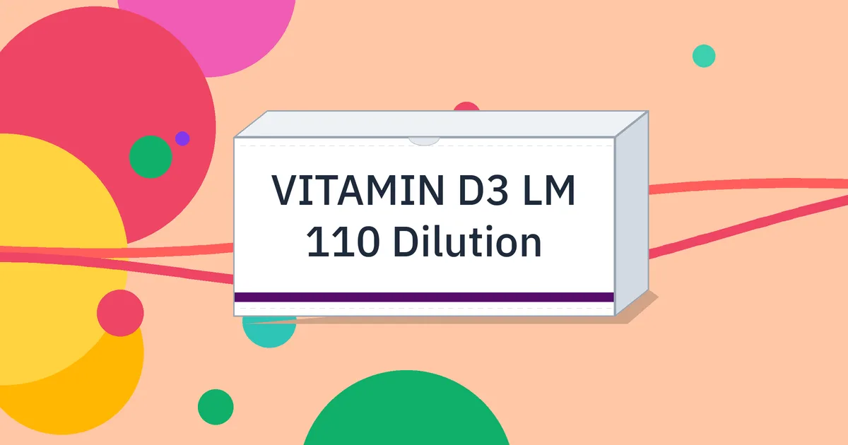 Symbolbild: Packung mit der Aufschrift VITAMIN D3 LM 110 Dilution (PZN 13279340) – Verfügbarkeit und Bezug in Apotheken in Frankfurt am Main