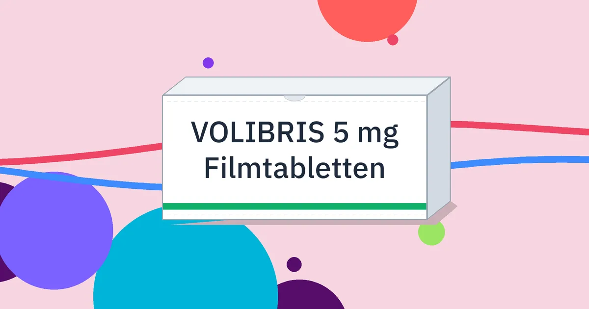 Symbolbild: Packung mit der Aufschrift VOLIBRIS 5 mg Filmtabletten (PZN 10738215) – Verfügbarkeit und Bezug in Apotheken in Frankfurt am Main