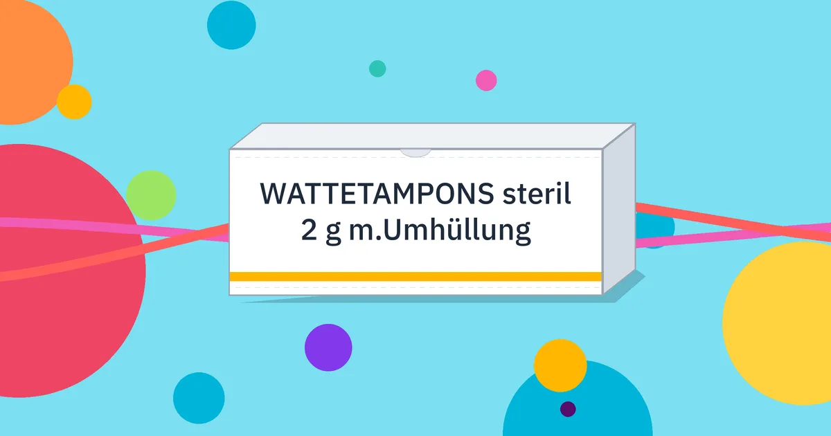 Symbolbild: Packung mit der Aufschrift WATTETAMPONS steril 2 g m.Umhüllung (PZN 01723137) – Verfügbarkeit und Bezug in Apotheken in Frankfurt am Main