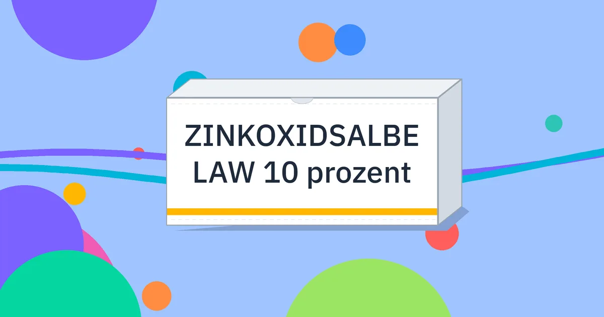 Symbolbild: Packung mit der Aufschrift ZINKOXIDSALBE LAW 10 prozent (PZN 04030096) – Verfügbarkeit und Bezug in Apotheken in Frankfurt am Main