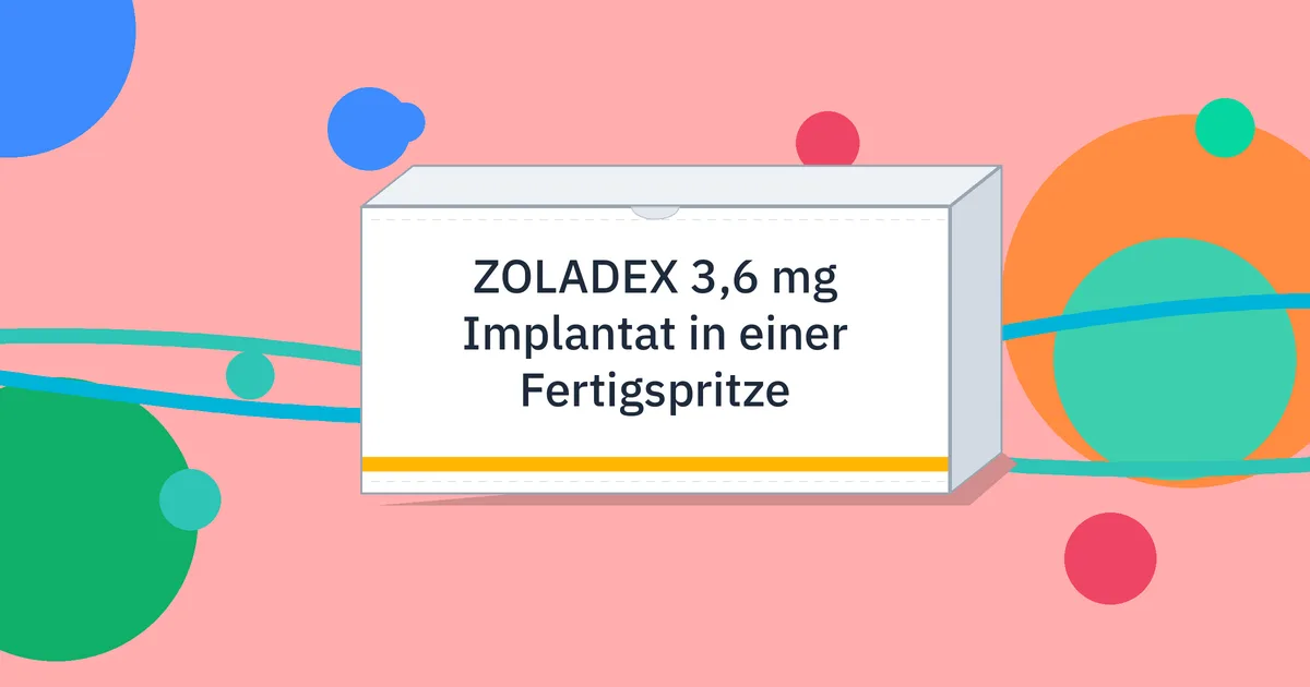 Symbolbild: Packung mit der Aufschrift ZOLADEX 3,6 mg Implantat in einer Fertigspritze (PZN 06627929) – Verfügbarkeit und Bezug in Apotheken in Frankfurt am Main