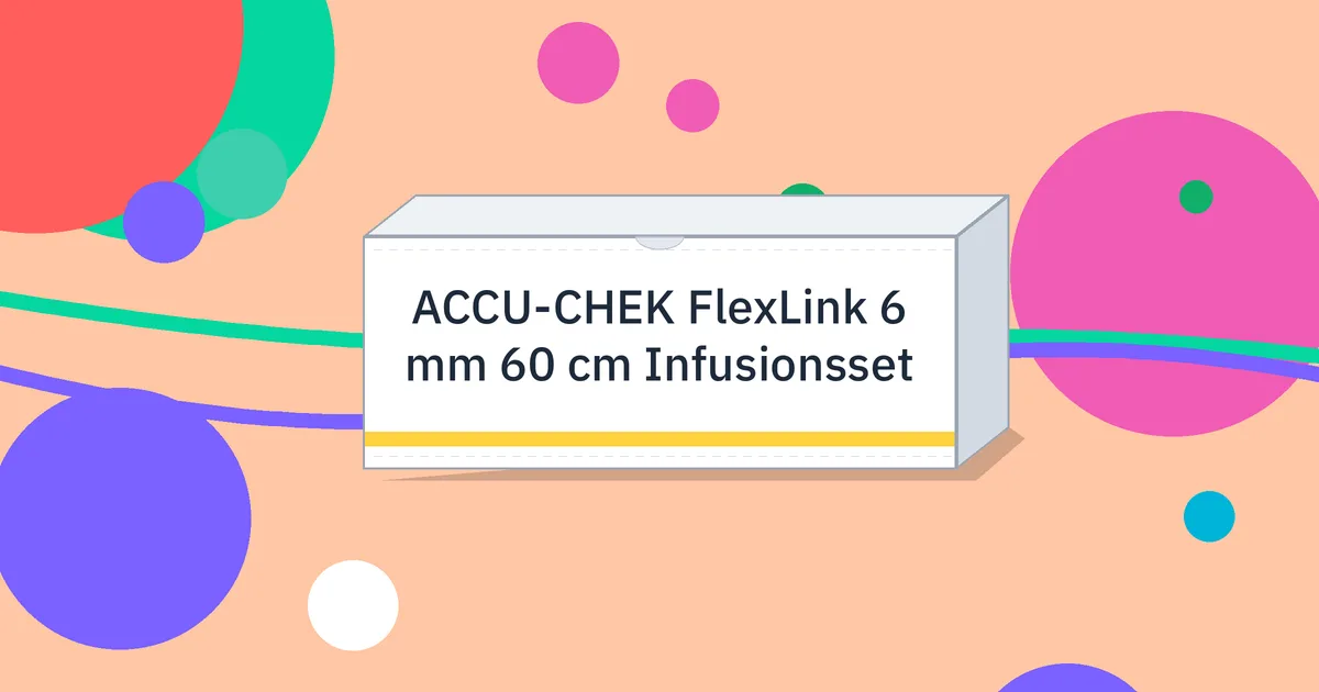 Symbolbild: Packung mit der Aufschrift ACCU-CHEK FlexLink 6 mm 60 cm Infusionsset (PZN 16787309) – Verfügbarkeit und Bezug in Apotheken in Frankfurt am Main