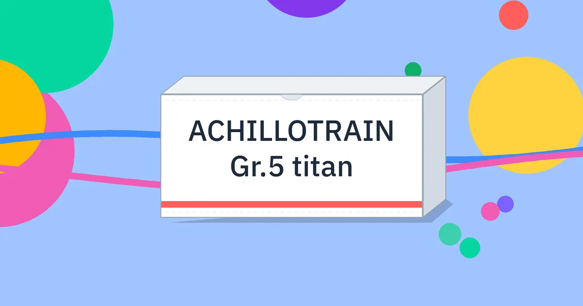 Symbolbild: Packung mit der Aufschrift ACHILLOTRAIN Gr.5 titan (PZN 19226273) – Verfügbarkeit und Bezug in Apotheken in Frankfurt am Main