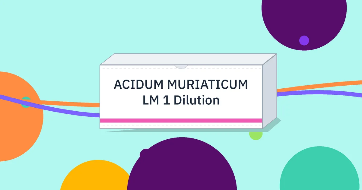 Symbolbild: Packung mit der Aufschrift ACIDUM MURIATICUM LM 1 Dilution (PZN 12752231) – Verfügbarkeit und Bezug in Apotheken in Frankfurt am Main