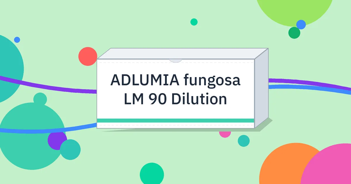 Symbolbild: Packung mit der Aufschrift ADLUMIA fungosa LM 90 Dilution (PZN 13296953) – Verfügbarkeit und Bezug in Apotheken in Frankfurt am Main