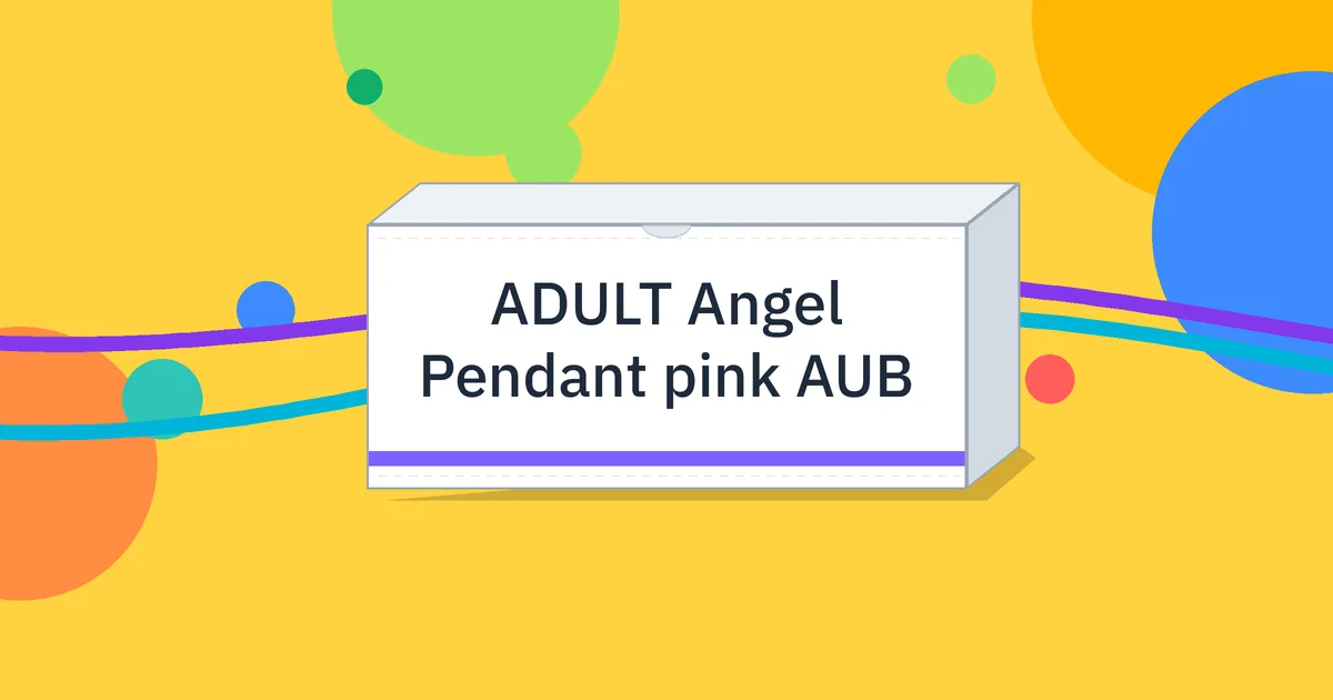 Symbolbild: Packung mit der Aufschrift ADULT Angel Pendant pink AUB (PZN 19406791) – Verfügbarkeit und Bezug in Apotheken in Frankfurt am Main