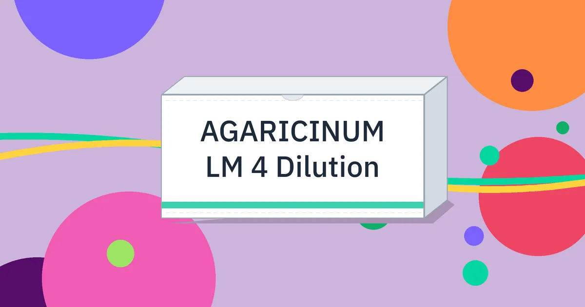 Symbolbild: Packung mit der Aufschrift AGARICINUM LM 4 Dilution (PZN 13302694) – Verfügbarkeit und Bezug in Apotheken in Frankfurt am Main