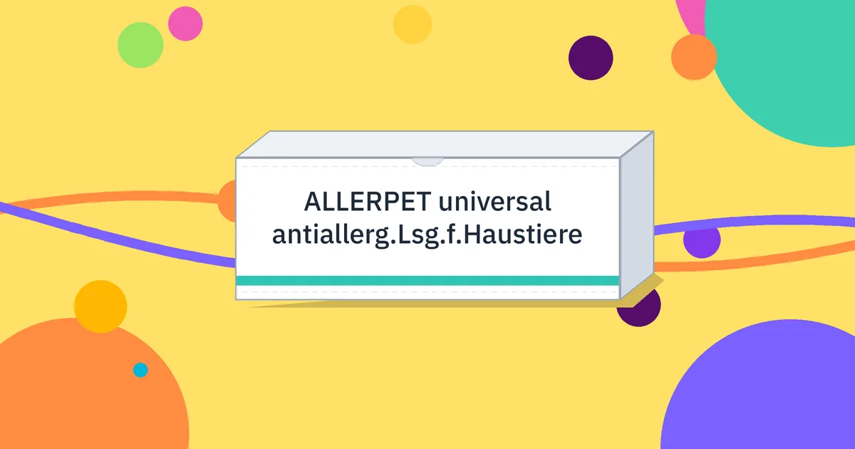 Symbolbild: Packung mit der Aufschrift ALLERPET universal antiallerg.Lsg.f.Haustiere (PZN 11535075) – Verfügbarkeit und Bezug in Apotheken in Frankfurt am Main