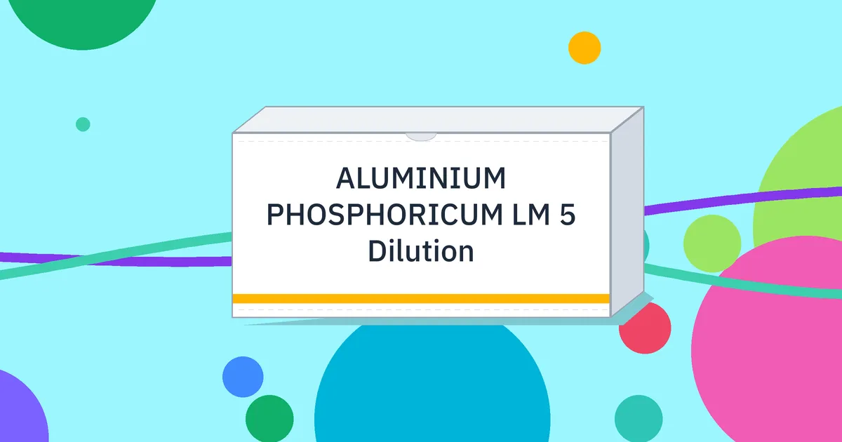 Symbolbild: Packung mit der Aufschrift ALUMINIUM PHOSPHORICUM LM 5 Dilution (PZN 13317075) – Verfügbarkeit und Bezug in Apotheken in Frankfurt am Main