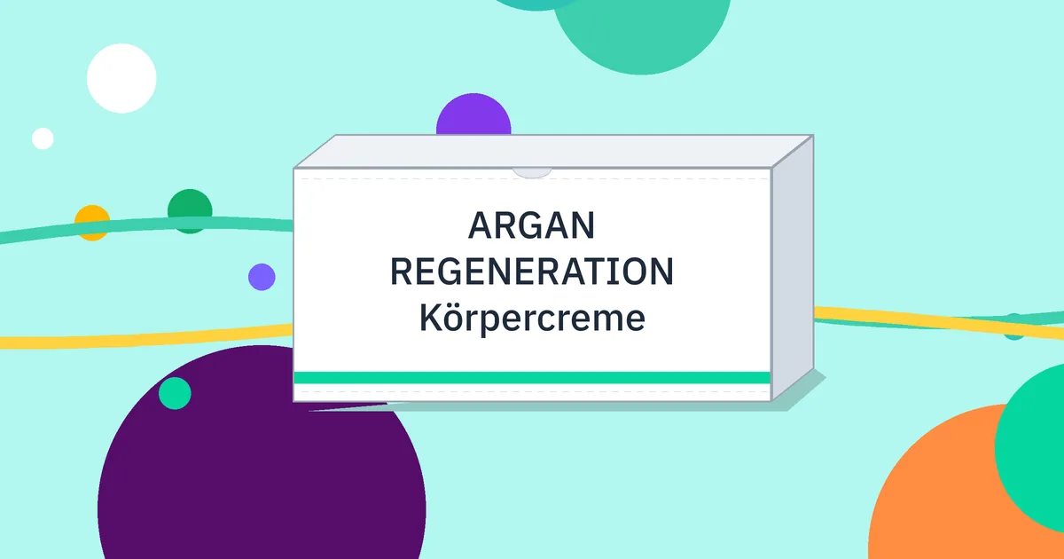 Symbolbild: Packung mit der Aufschrift ARGAN REGENERATION Körpercreme (PZN 05488199) – Verfügbarkeit und Bezug in Apotheken in Frankfurt am Main