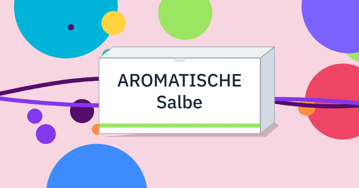 Symbolbild: Packung mit der Aufschrift AROMATISCHE Salbe (PZN 14249507) – Verfügbarkeit und Bezug in Apotheken in Frankfurt am Main