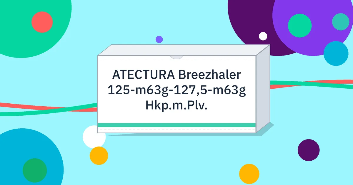 Symbolbild: Packung mit der Aufschrift ATECTURA Breezhaler 125-m63g-127,5-m63g Hkp.m.Plv. (PZN 18840002) – Verfügbarkeit und Bezug in Apotheken in Frankfurt am Main