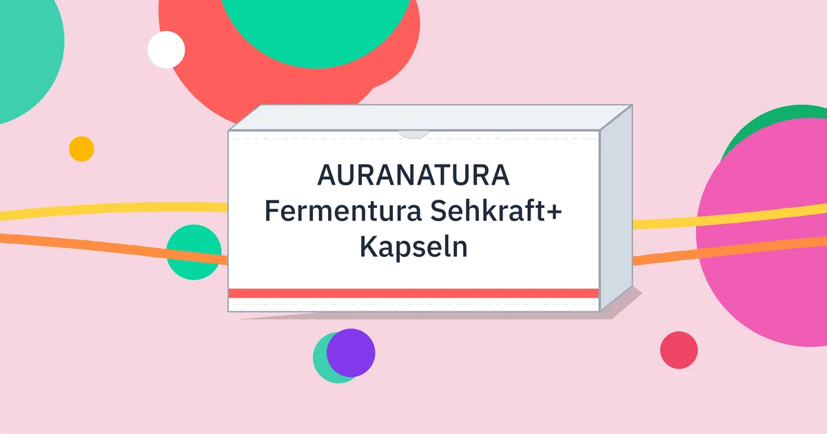 Symbolbild: Packung mit der Aufschrift AURANATURA Fermentura Sehkraft+ Kapseln (PZN 19957433) – Verfügbarkeit und Bezug in Apotheken in Frankfurt am Main