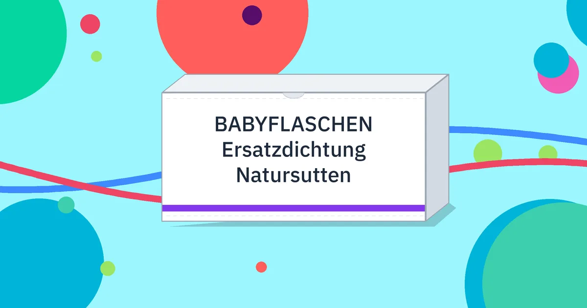 Symbolbild: Packung mit der Aufschrift BABYFLASCHEN Ersatzdichtung Natursutten (PZN 17618862) – Verfügbarkeit und Bezug in Apotheken in Frankfurt am Main