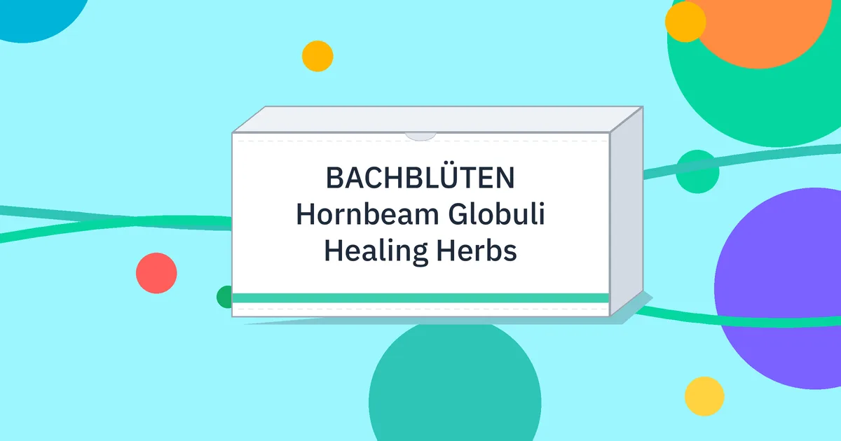 Symbolbild: Packung mit der Aufschrift BACHBLÜTEN Hornbeam Globuli Healing Herbs (PZN 07365940) – Verfügbarkeit und Bezug in Apotheken in Frankfurt am Main