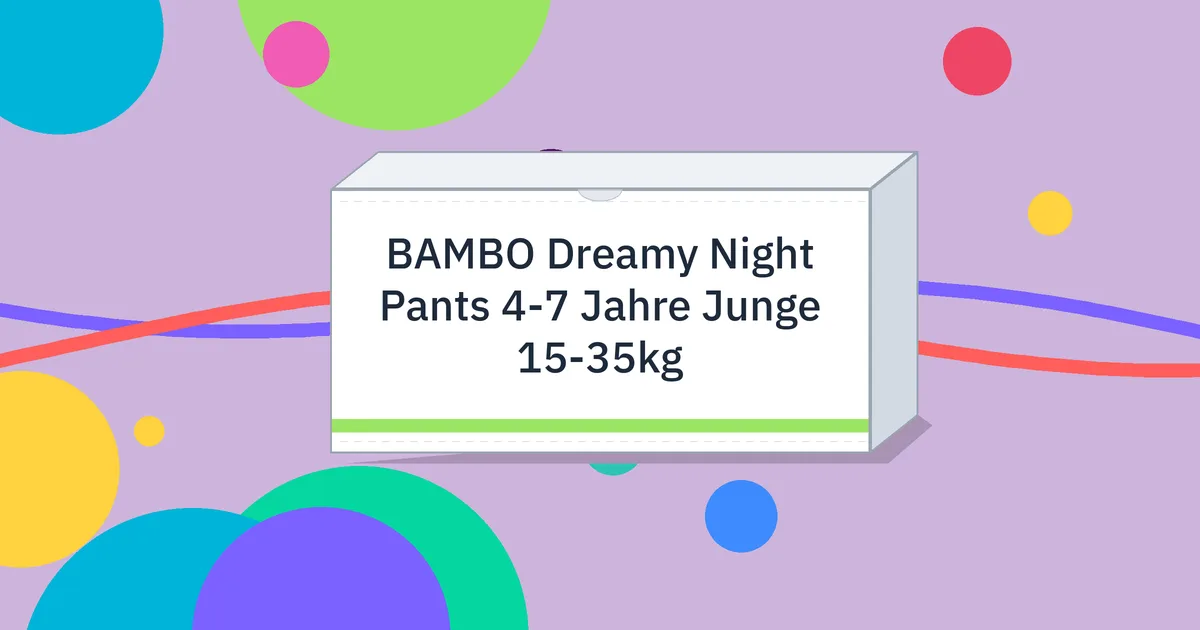 Symbolbild: Packung mit der Aufschrift BAMBO Dreamy Night Pants 4-7 Jahre Junge 15-35kg (PZN 14355379) – Verfügbarkeit und Bezug in Apotheken in Frankfurt am Main