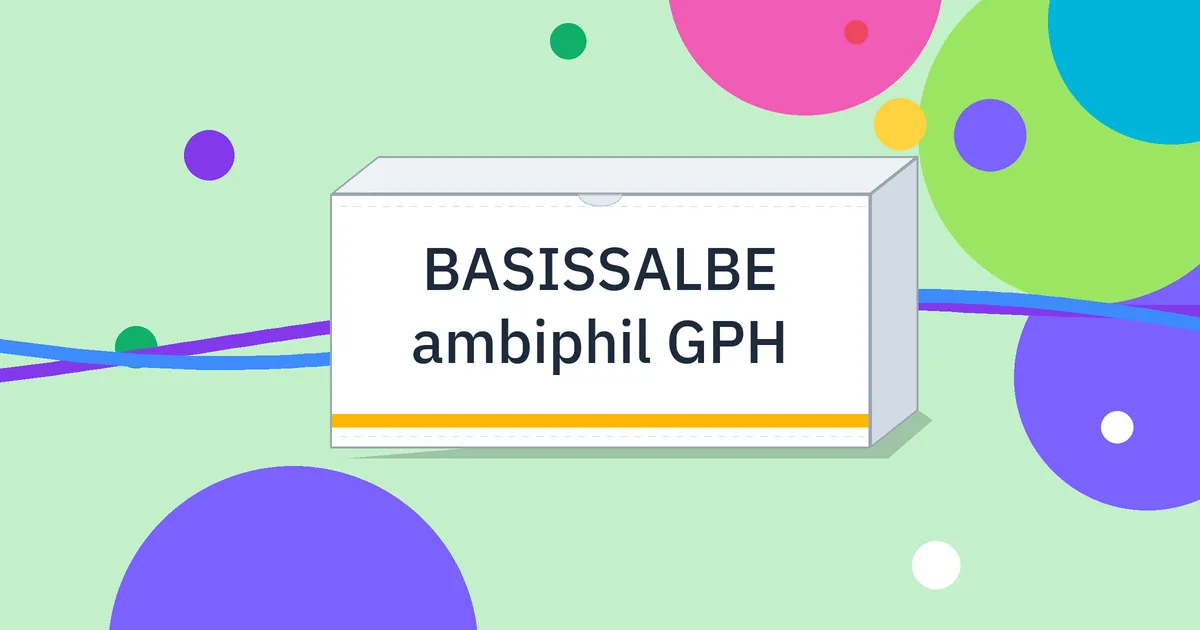 Symbolbild: Packung mit der Aufschrift BASISSALBE ambiphil GPH (PZN 17854410) – Verfügbarkeit und Bezug in Apotheken in Frankfurt am Main
