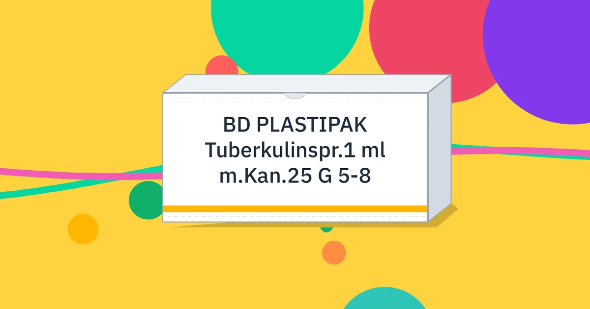 Symbolbild: Packung mit der Aufschrift BD PLASTIPAK Tuberkulinspr.1 ml m.Kan.25 G 5-8 (PZN 11612752) – Verfügbarkeit und Bezug in Apotheken in Frankfurt am Main