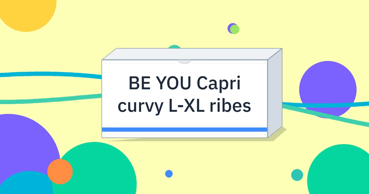 Symbolbild: Packung mit der Aufschrift BE YOU Capri curvy L-XL ribes (PZN 19722279) – Verfügbarkeit und Bezug in Apotheken in Frankfurt am Main