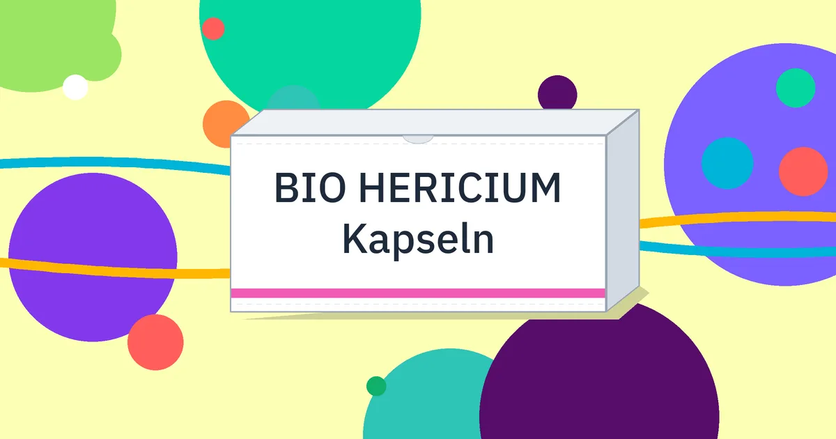Symbolbild: Packung mit der Aufschrift BIO HERICIUM Kapseln (PZN 10790049) – Verfügbarkeit und Bezug in Apotheken in Frankfurt am Main