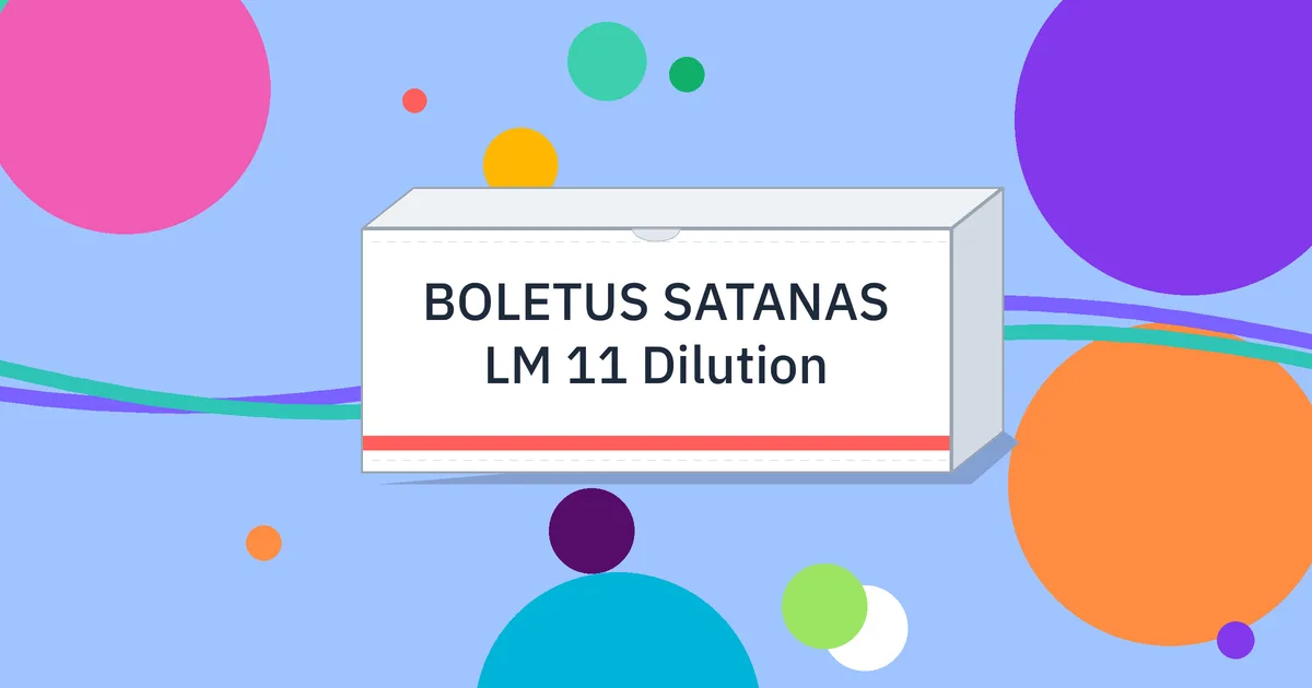 Symbolbild: Packung mit der Aufschrift BOLETUS SATANAS LM 11 Dilution (PZN 13392088) – Verfügbarkeit und Bezug in Apotheken in Frankfurt am Main