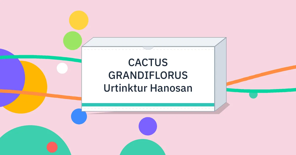 Symbolbild: Packung mit der Aufschrift CACTUS GRANDIFLORUS Urtinktur Hanosan (PZN 07431134) – Verfügbarkeit und Bezug in Apotheken in Frankfurt am Main