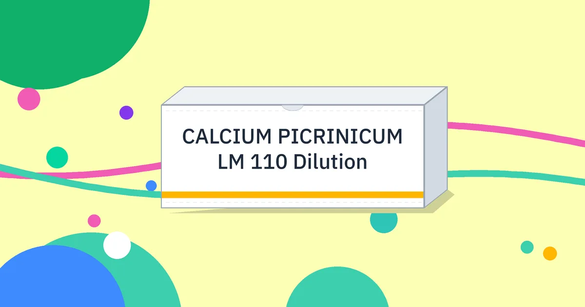 Symbolbild: Packung mit der Aufschrift CALCIUM PICRINICUM LM 110 Dilution (PZN 13410998) – Verfügbarkeit und Bezug in Apotheken in Frankfurt am Main