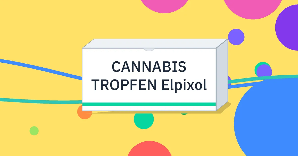Symbolbild: Packung mit der Aufschrift CANNABIS TROPFEN Elpixol (PZN 16612544) – Verfügbarkeit und Bezug in Apotheken in Frankfurt am Main