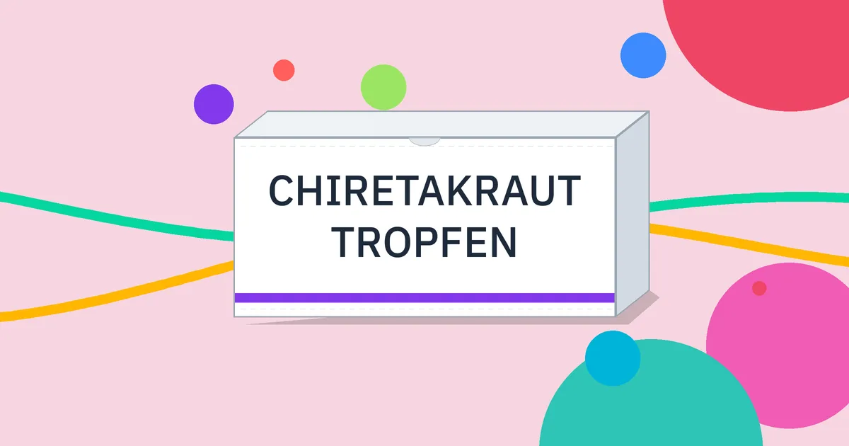Symbolbild: Packung mit der Aufschrift CHIRETAKRAUT TROPFEN (PZN 14310945) – Verfügbarkeit und Bezug in Apotheken in Frankfurt am Main