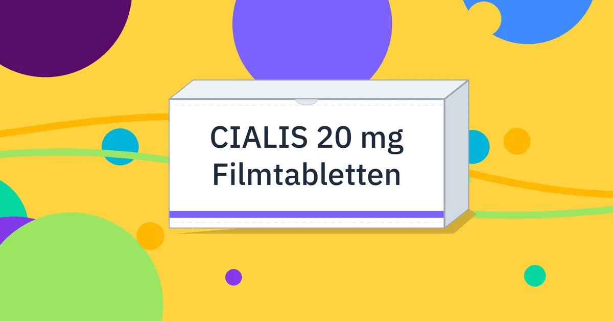 Symbolbild: Packung mit der Aufschrift CIALIS 20 mg Filmtabletten (PZN 00698816) – Verfügbarkeit und Bezug in Apotheken in Frankfurt am Main