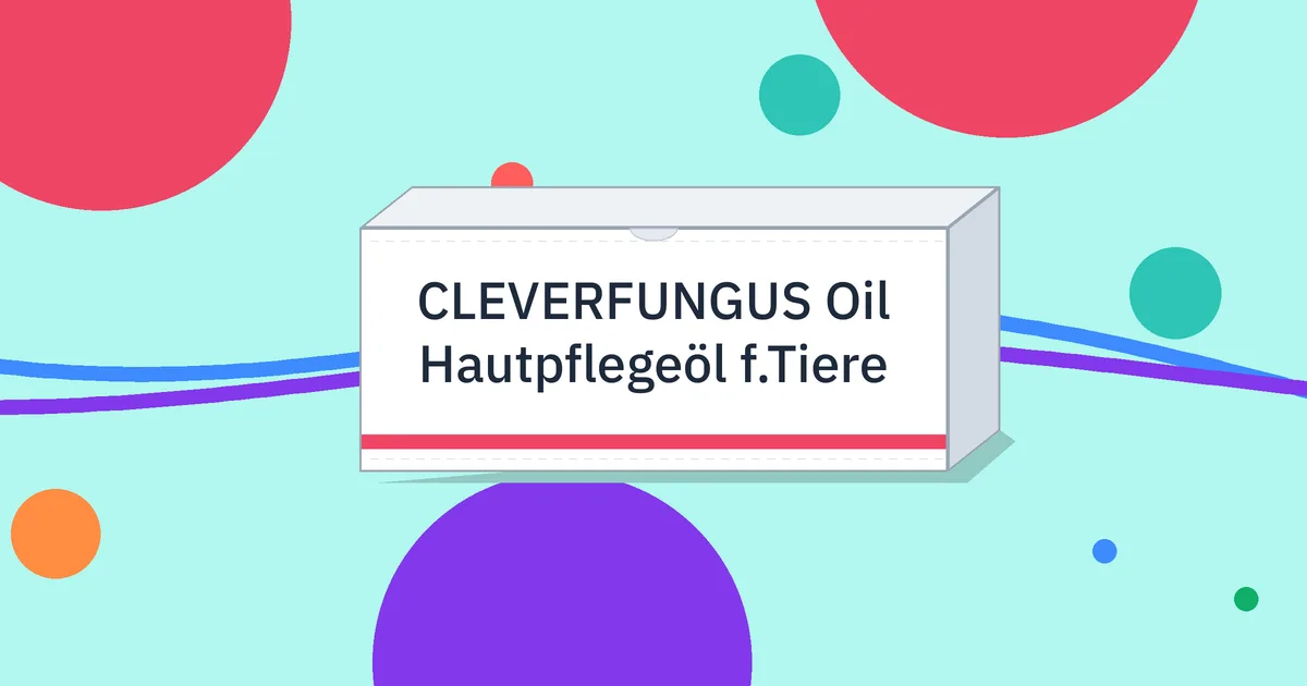 Symbolbild: Packung mit der Aufschrift CLEVERFUNGUS Oil Hautpflegeöl f.Tiere (PZN 16121059) – Verfügbarkeit und Bezug in Apotheken in Frankfurt am Main