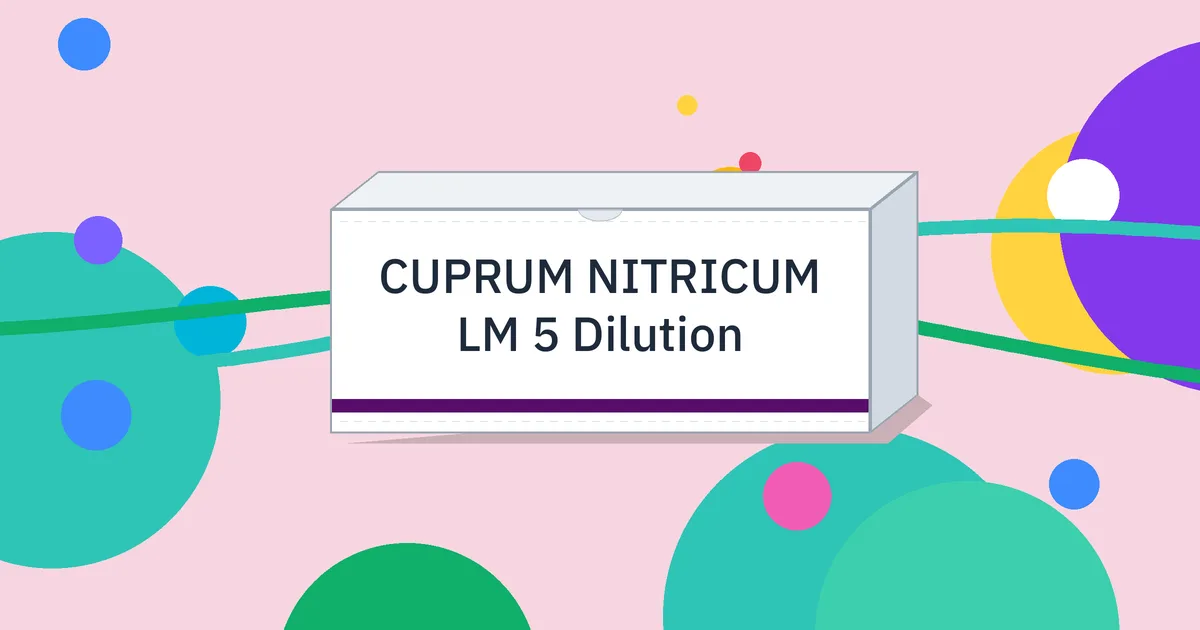 Symbolbild: Packung mit der Aufschrift CUPRUM NITRICUM LM 5 Dilution (PZN 12838470) – Verfügbarkeit und Bezug in Apotheken in Frankfurt am Main