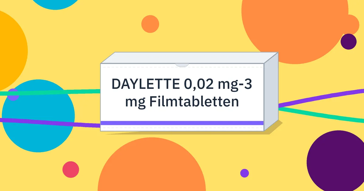 Symbolbild: Packung mit der Aufschrift DAYLETTE 0,02 mg-3 mg Filmtabletten (PZN 11229757) – Verfügbarkeit und Bezug in Apotheken in Frankfurt am Main