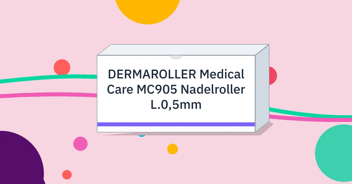Symbolbild: Packung mit der Aufschrift DERMAROLLER Medical Care MC905 Nadelroller L.0,5mm (PZN 19399453) – Verfügbarkeit und Bezug in Apotheken in Frankfurt am Main