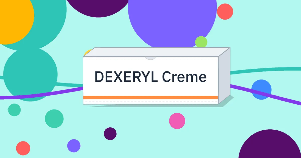 Symbolbild: Packung mit der Aufschrift DEXERYL Creme (PZN 06970685) – Verfügbarkeit und Bezug in Apotheken in Frankfurt am Main