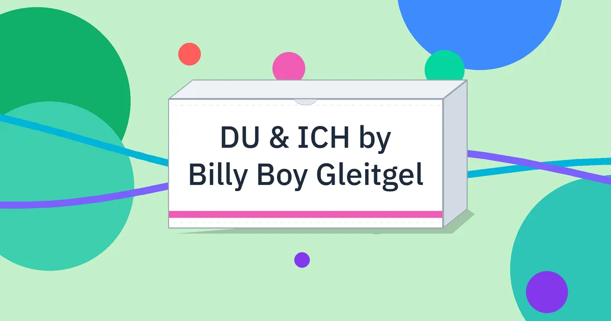 Symbolbild: Packung mit der Aufschrift DU & ICH by Billy Boy Gleitgel (PZN 18091842) – Verfügbarkeit und Bezug in Apotheken in Frankfurt am Main