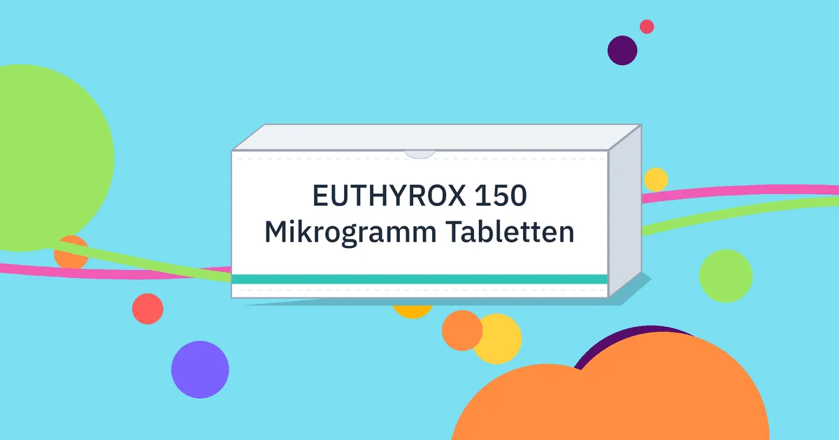Symbolbild: Packung mit der Aufschrift EUTHYROX 150 Mikrogramm Tabletten (PZN 18121603) – Verfügbarkeit und Bezug in Apotheken in Frankfurt am Main