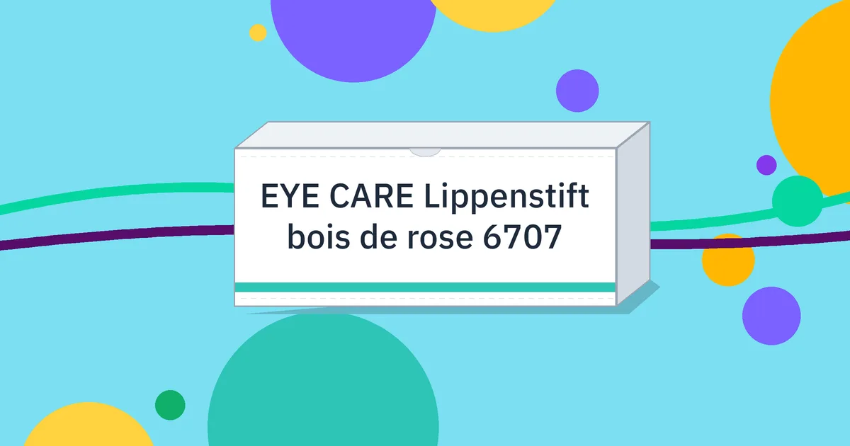 Symbolbild: Packung mit der Aufschrift EYE CARE Lippenstift bois de rose 6707 (PZN 19254039) – Verfügbarkeit und Bezug in Apotheken in Frankfurt am Main