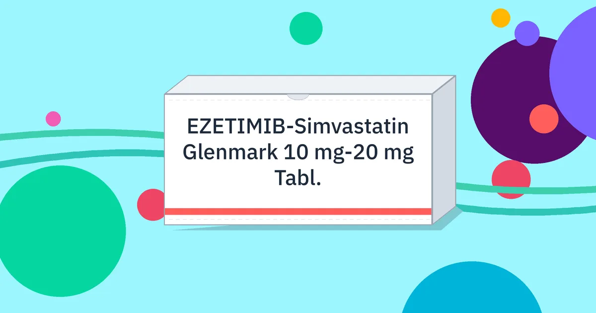 Symbolbild: Packung mit der Aufschrift EZETIMIB-Simvastatin Glenmark 10 mg-20 mg Tabl. (PZN 14266173) – Verfügbarkeit und Bezug in Apotheken in Frankfurt am Main